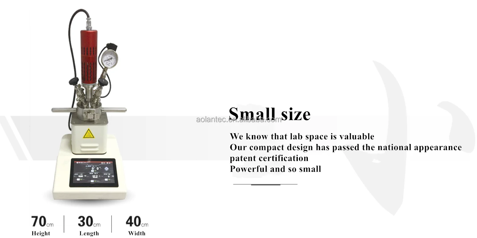 Lab Stainless Steel Chemical Stirred Autoclave Mechanical Stirring High ...