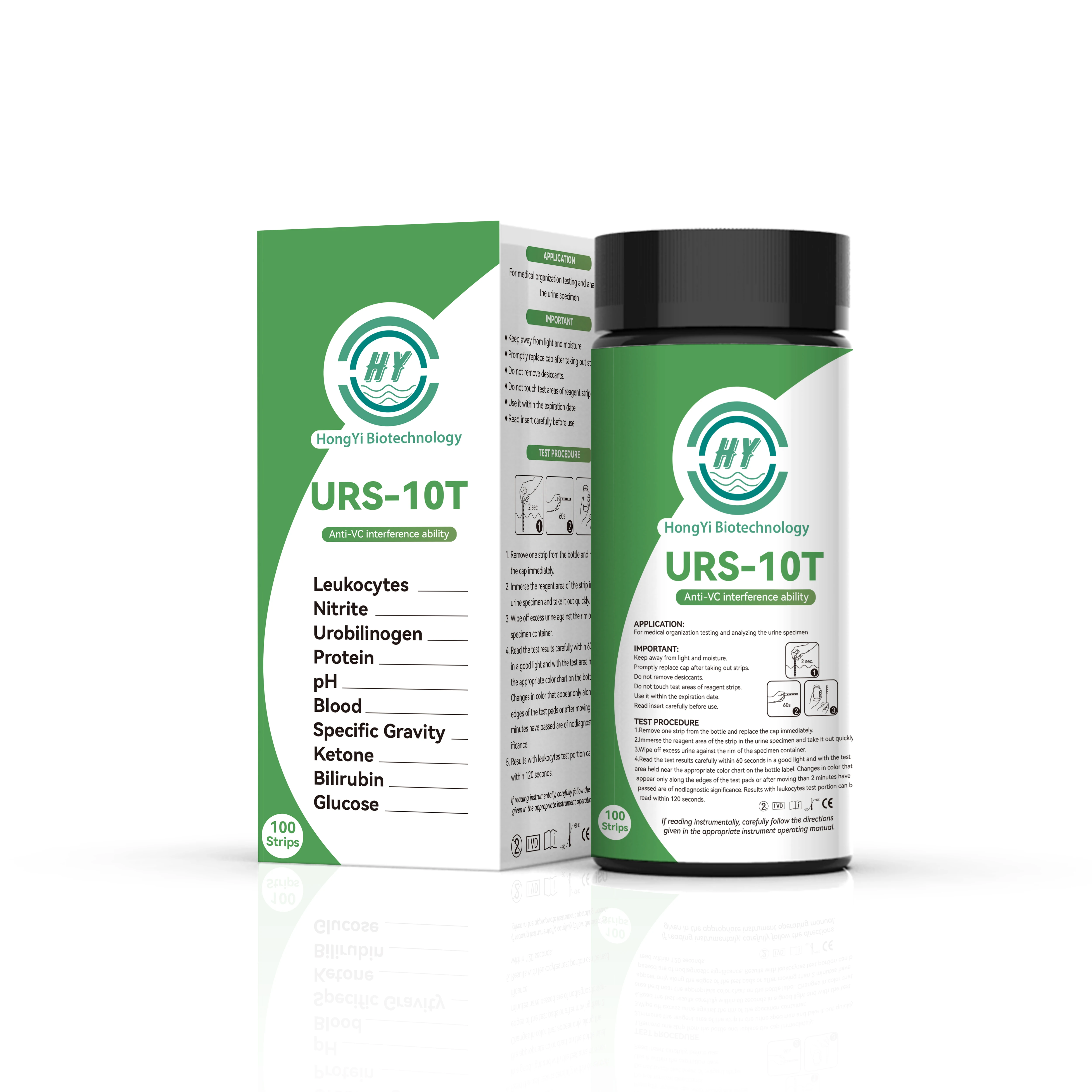 2025 NEW URS-10T Reagent Urinalysis Strips Urine Test Strips 10 ...