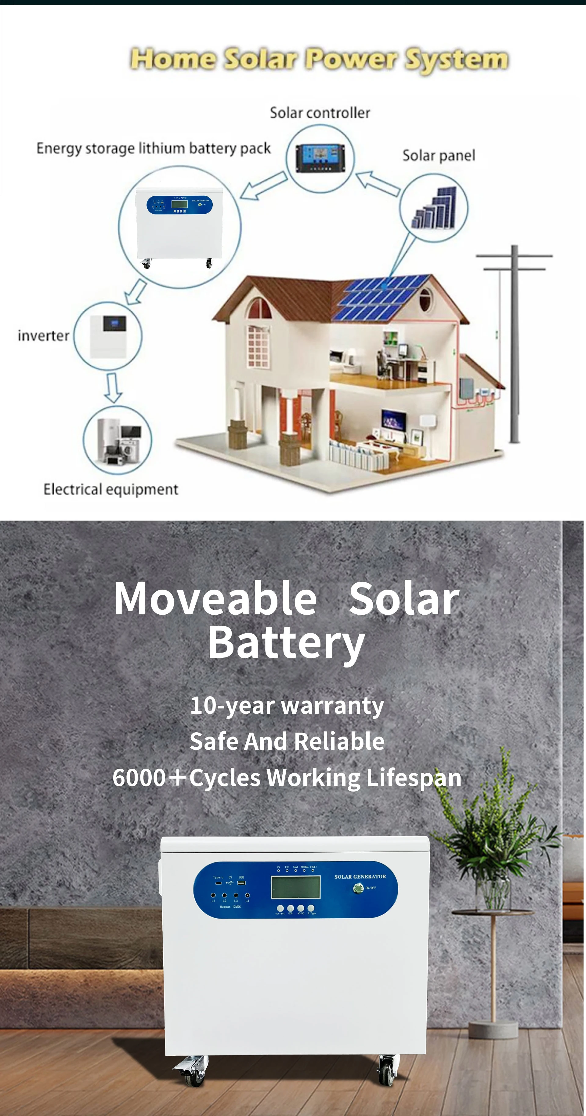 Energy Storage System 3kw All In One Lithium Batteries Solar Energy ...