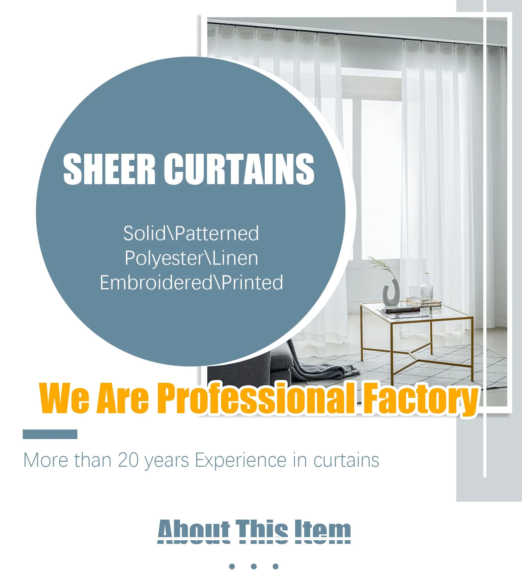 Wholesale Faux Linen Sheer Embroidery Design Embroidered Living Room ...