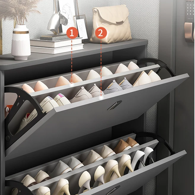 Space-saving Shoe Storage Cabinet - Perfect for Entryways