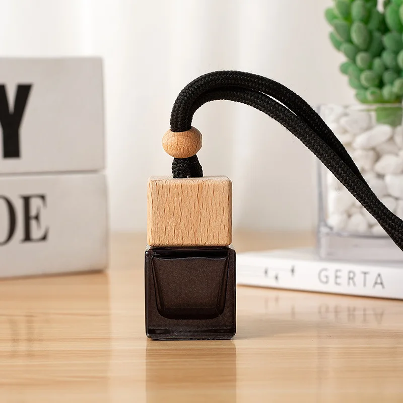 Wooden Car Diffuser Bottle Wood Car Perfume Hanging Car Scent Fragrance ...