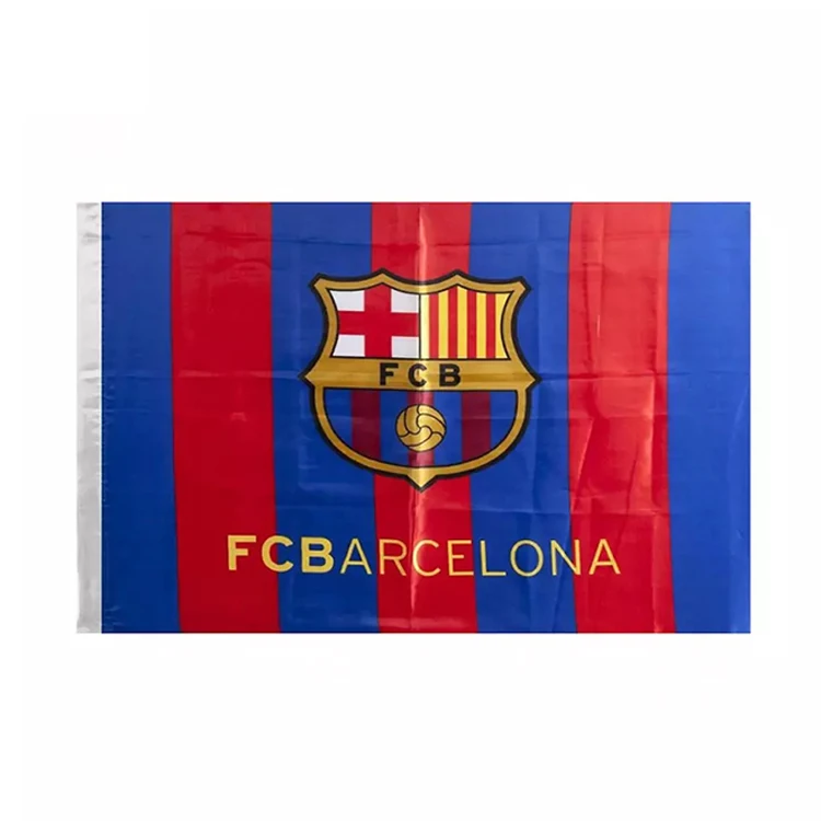 Custom Soccer Game Event Banner 3x5ft Football Fc Barcelona Flag - Buy ...