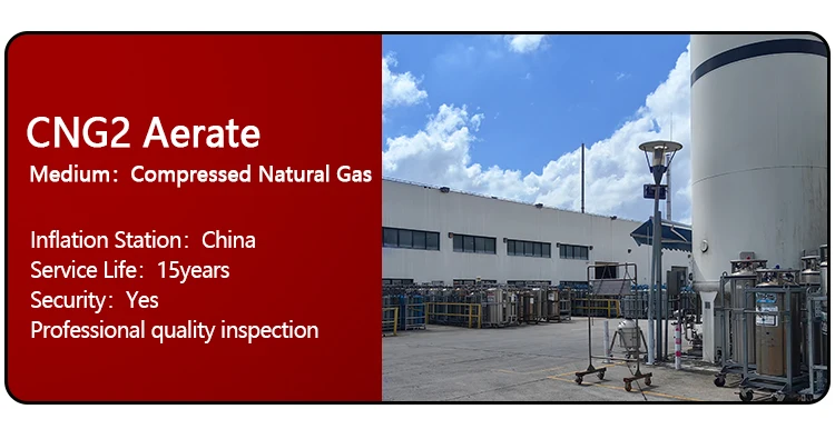 CNG Storage Gas Cylinder - High Pressure 175L CNG Bottle