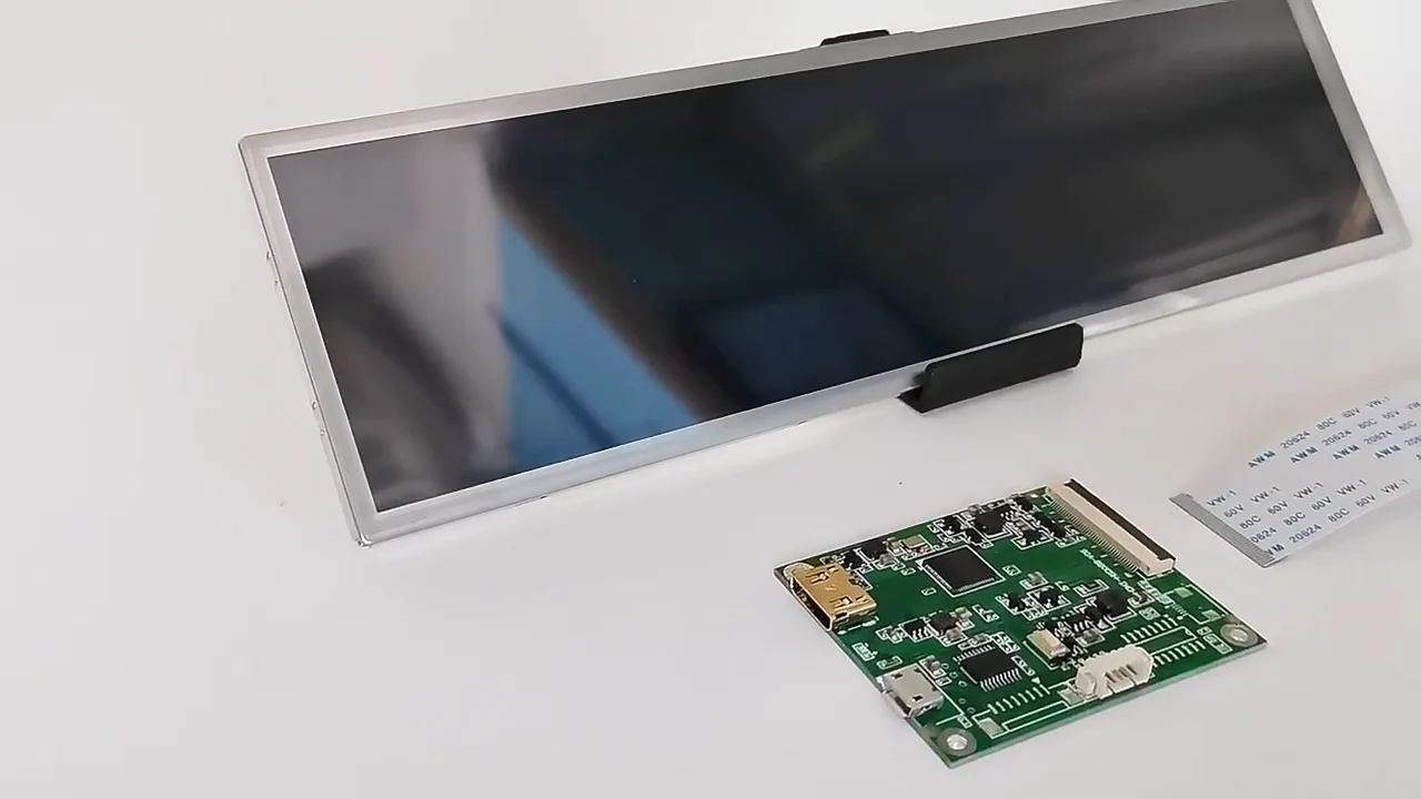 Stretched Bar Lcd Display Hsd088ipw1 8.8 Inch 1920*480 480*1920 Ips ...