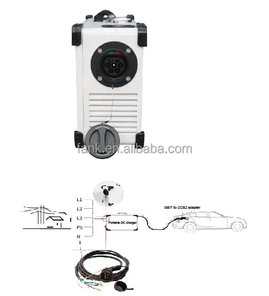 20KW DC EV Charger - GBT to CCS2 Adapter for Volkswagen & BYD