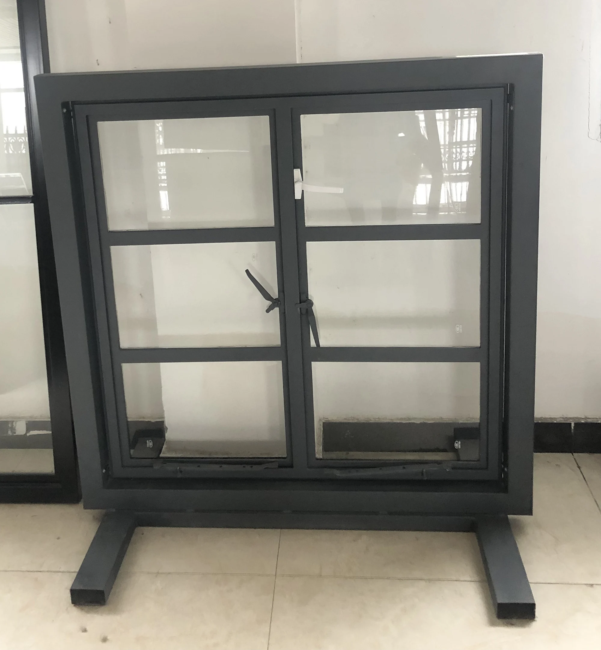 Customized Metal Steel Frame Glass Doors for Modern Design