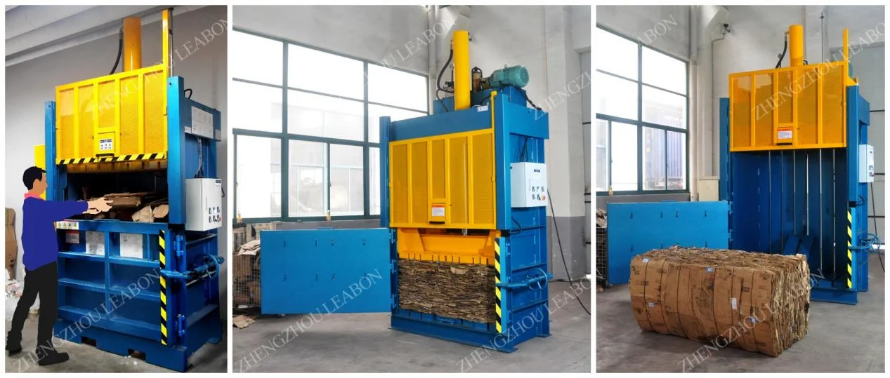 Vertical Compression Baler Garbage Paper Packing Machine Waste Garbage ...