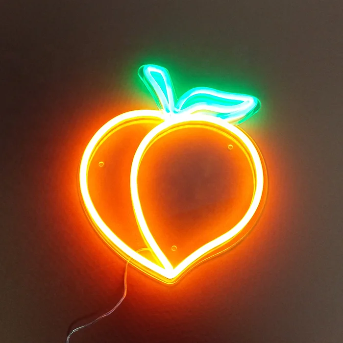 Neon Peach Background