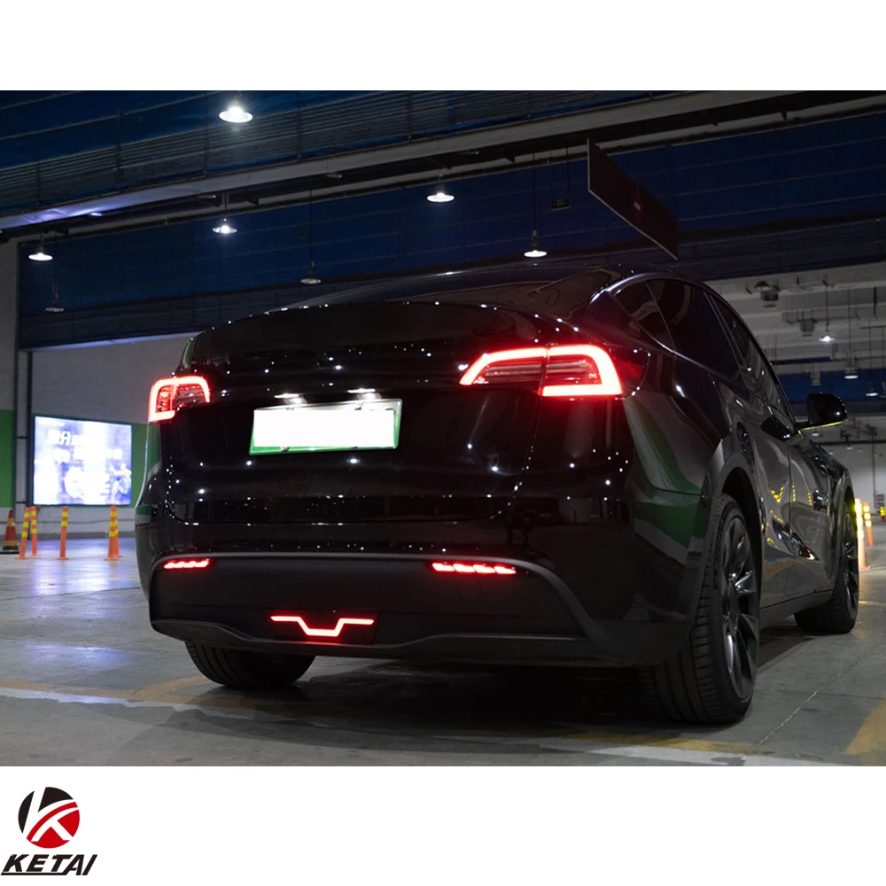 High Quality Rear Diffuser LED DRL With Reversing Light for Tesla Model ...