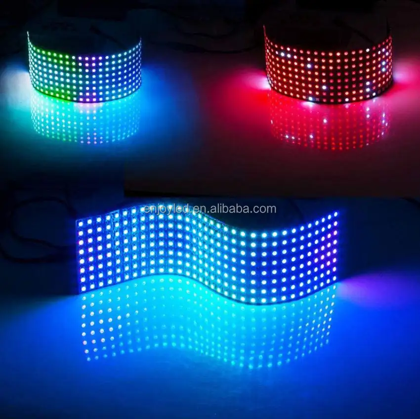 WS2812B RGB LED Digital Flexible Individually Addressable Panel Light ...