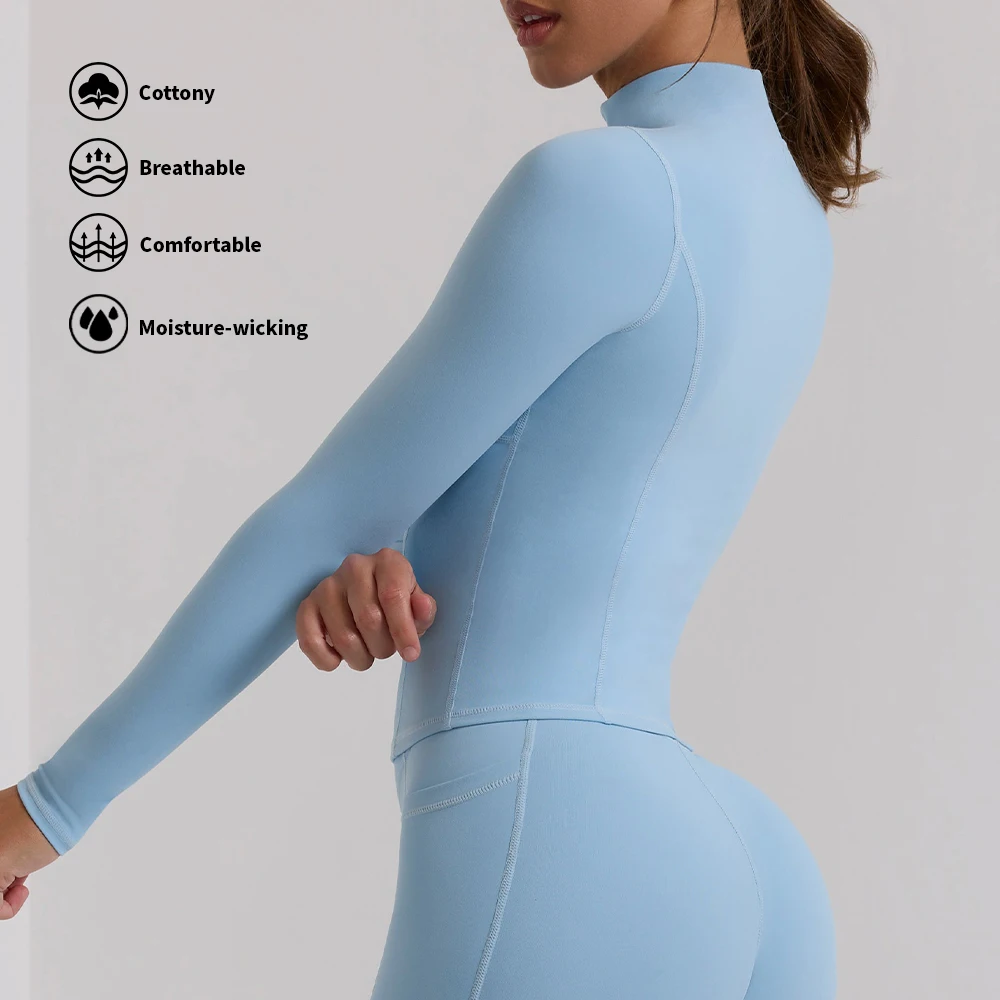 Miqi Customization Soft Sportswear Workout Clothings Active Coat ...