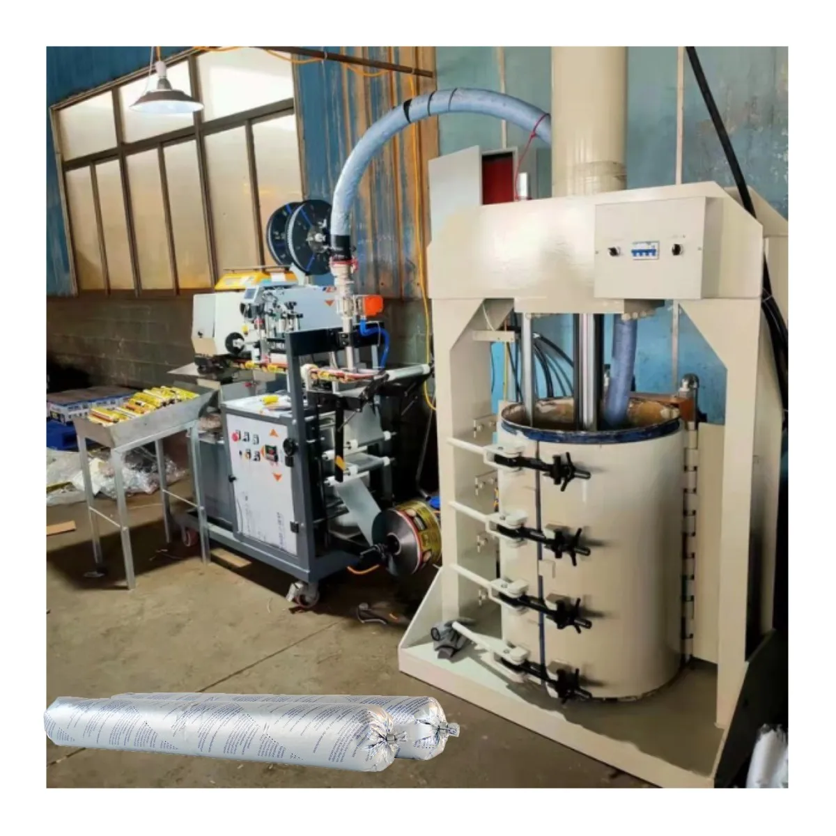 Sausage type soft packing Silicone Sealants Cutting Filling Machine ...