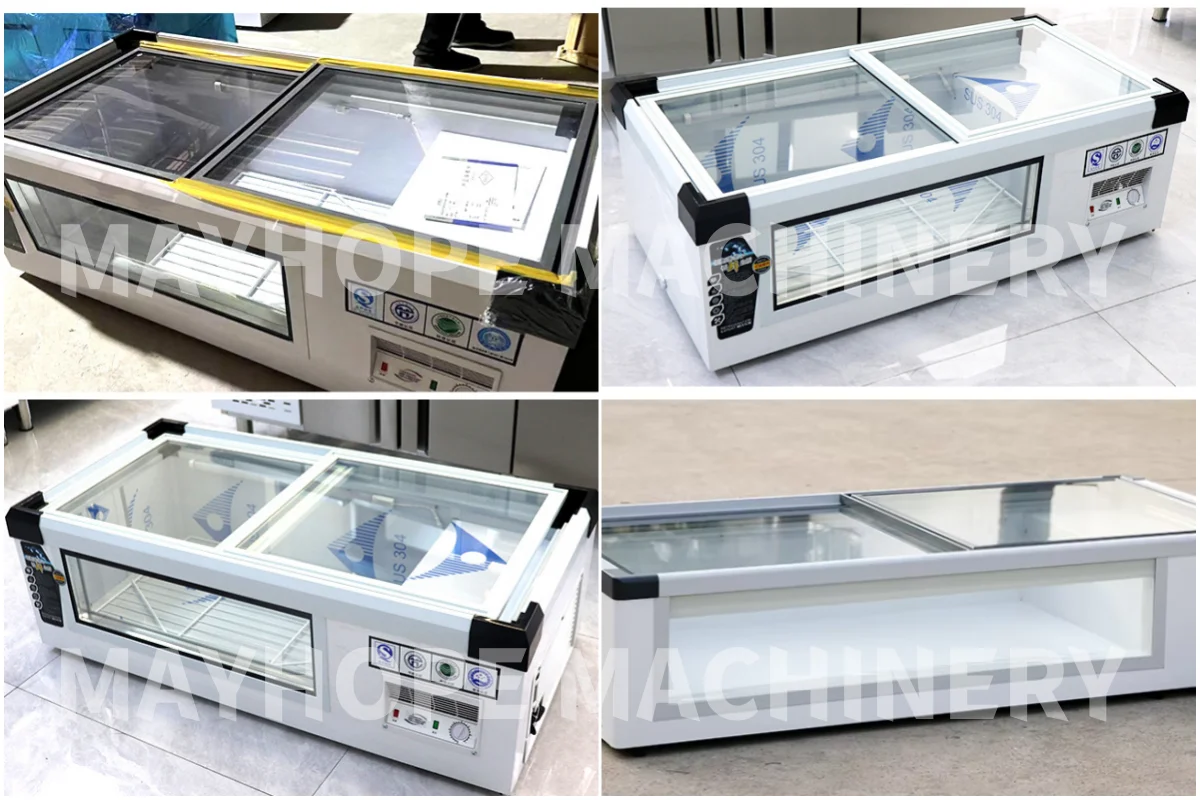 Under Bar Freezer Prep Table Countertop Stainless Steel Workbench ...