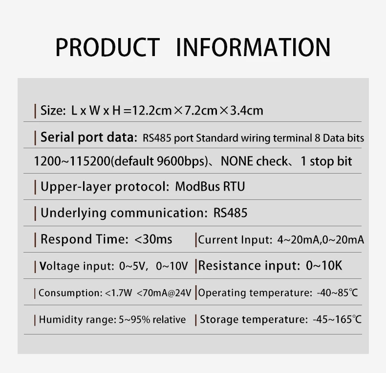 RS485 modbus RTU module Analog Digital input 2 AI 4 DI 4 DO modbus io ...