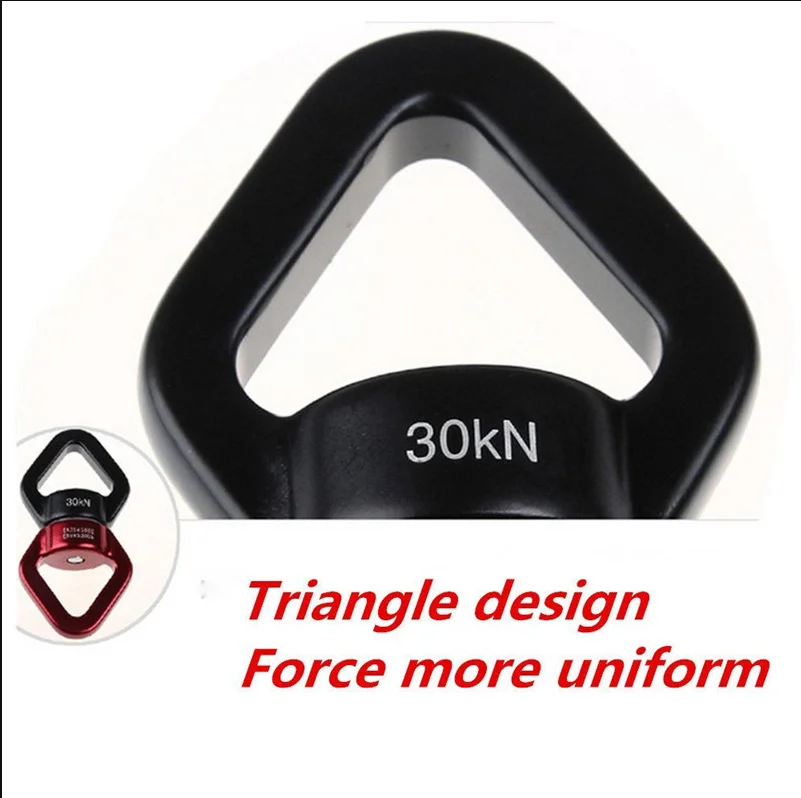 Heavy Duty 30kn 360 Rotational Hanging Swivel Hook With 2 Carabiners ...