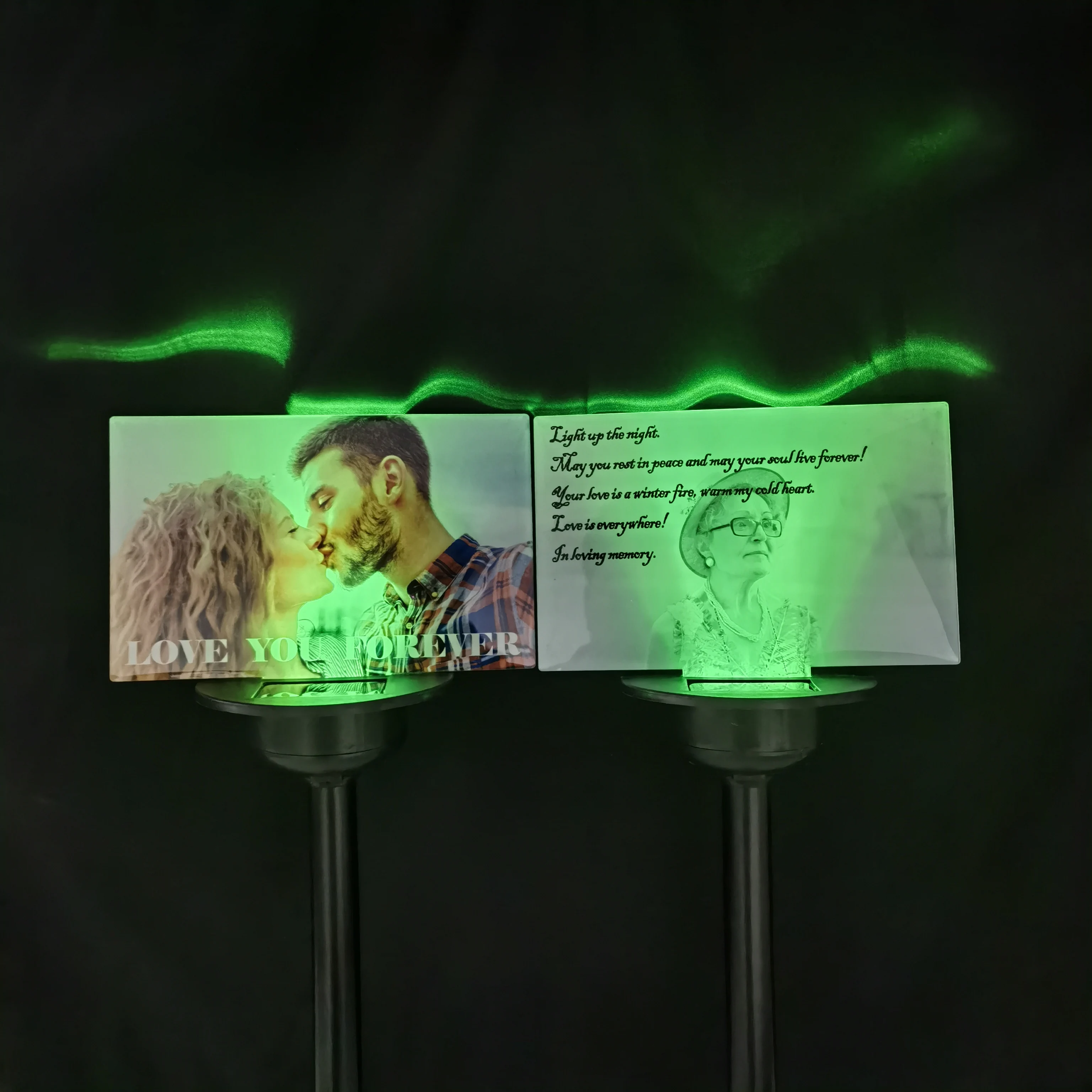 Blanks acrylic in loving memory panel sublimation solar lights with ...