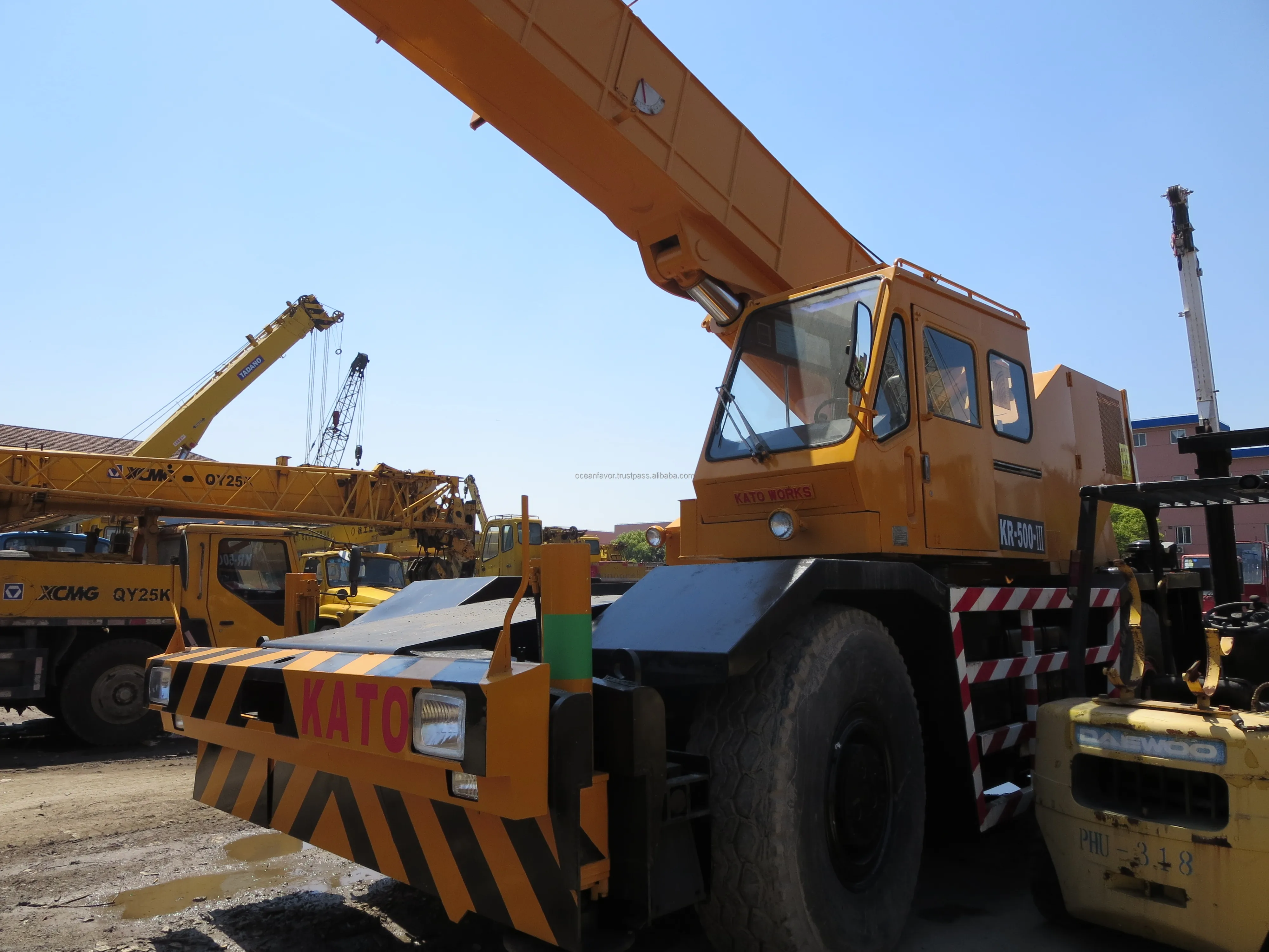 Japan Used Kato KR500H 50 Ton Truck Crane 2018 Model Gearbox & Motor ...