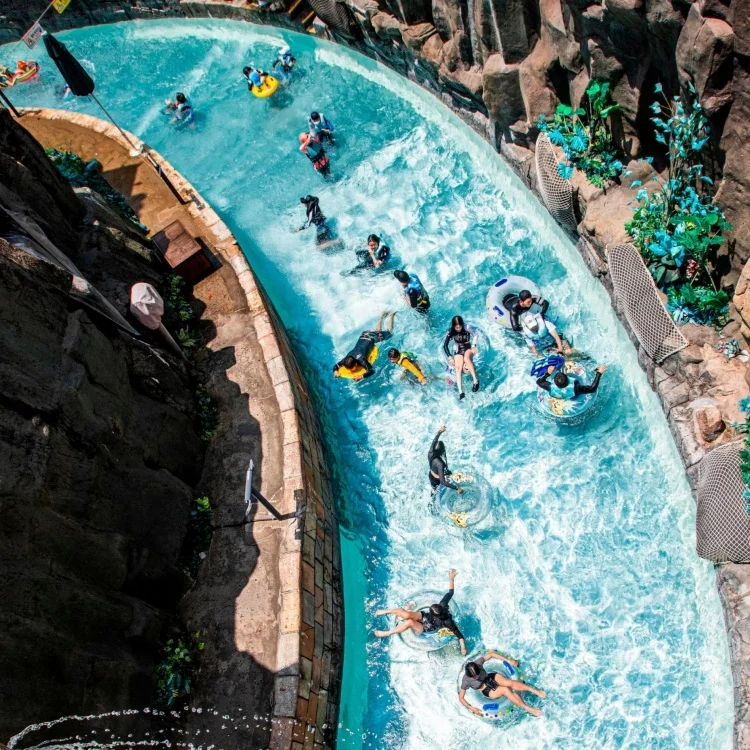 Commercial water theme park playground amusement equipment wave pool ...