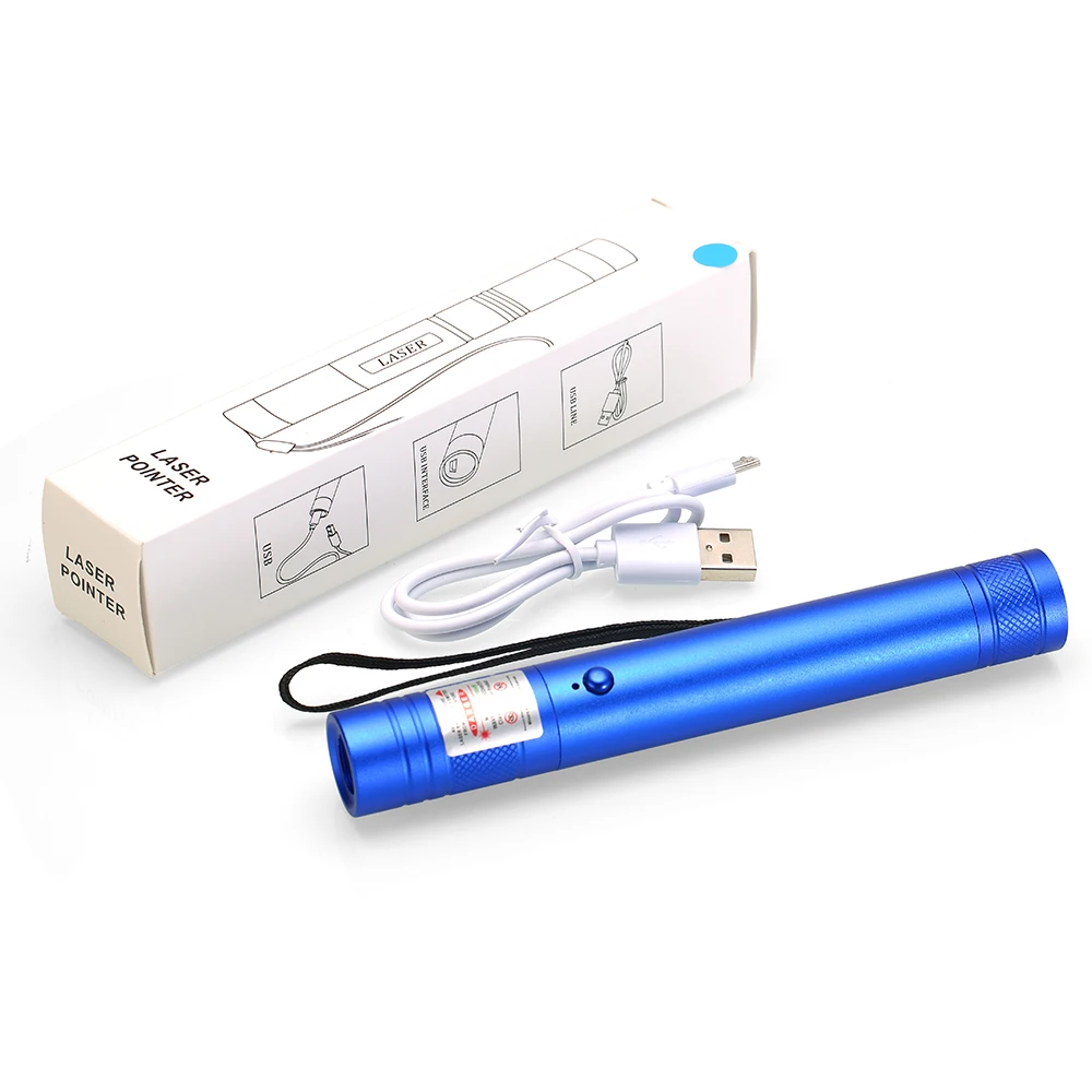 Copper Material Luxury Style Blue Laser Pointer With Blue Beam And All ...