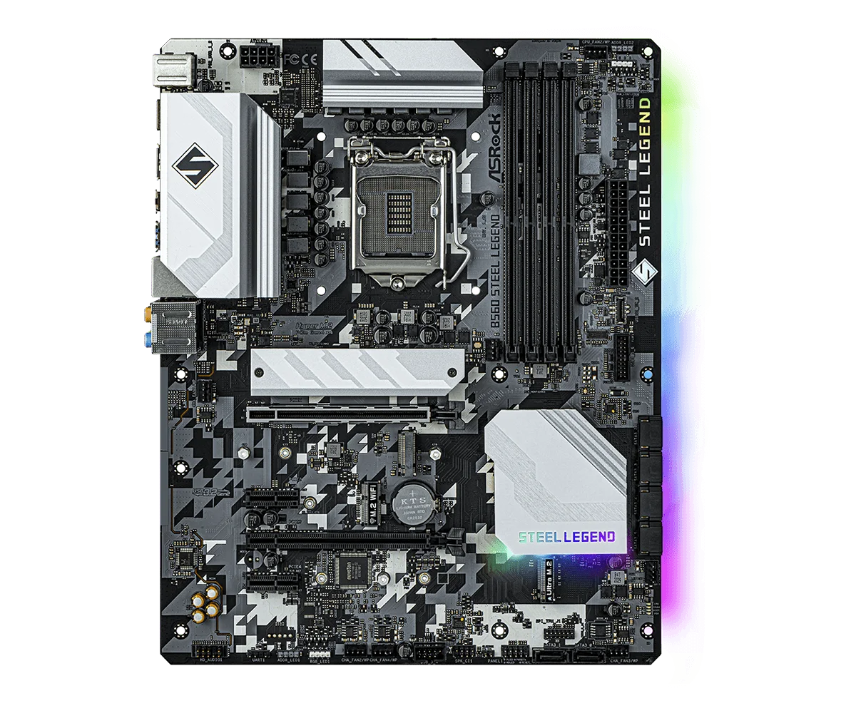 Asrock Computer Motherboard B560 Steel Legend 4x Ddr4 Lga 1200 Supports ...