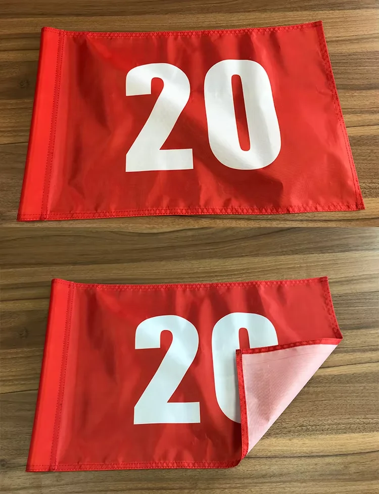 14X20 Inch Custom Design Golf Flags Embroidery Tube Golf Pole Flag ...