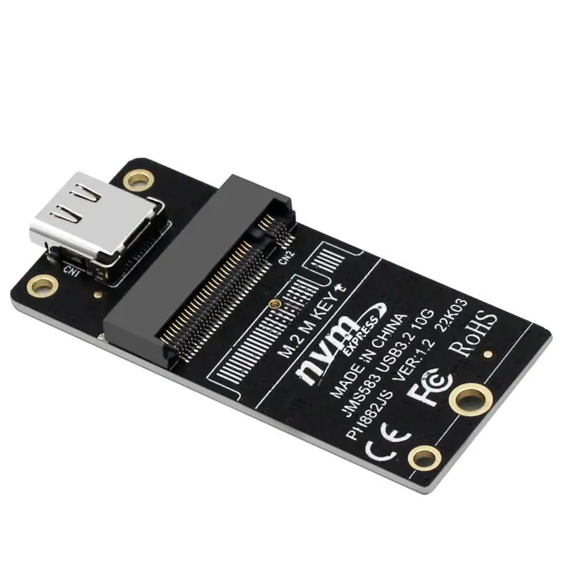 Nvme M.2 To Type-c Hdd Enclosure Interposer Board Jms583 Master Chip ...