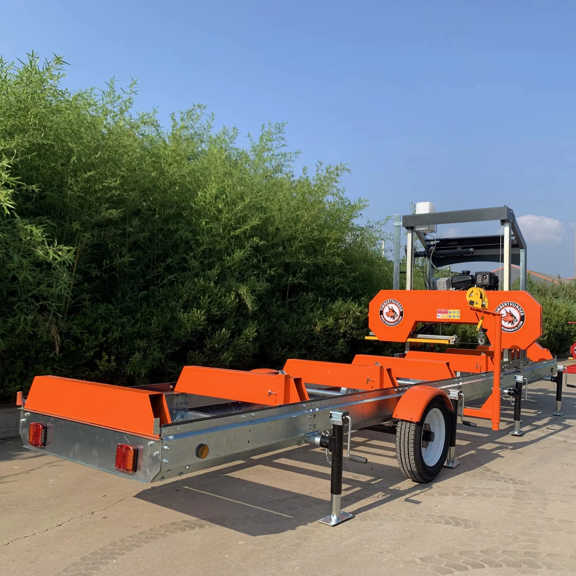 Forestry Machine Automatic Petrol Portable Horizontal Chainsaw Sawmill ...