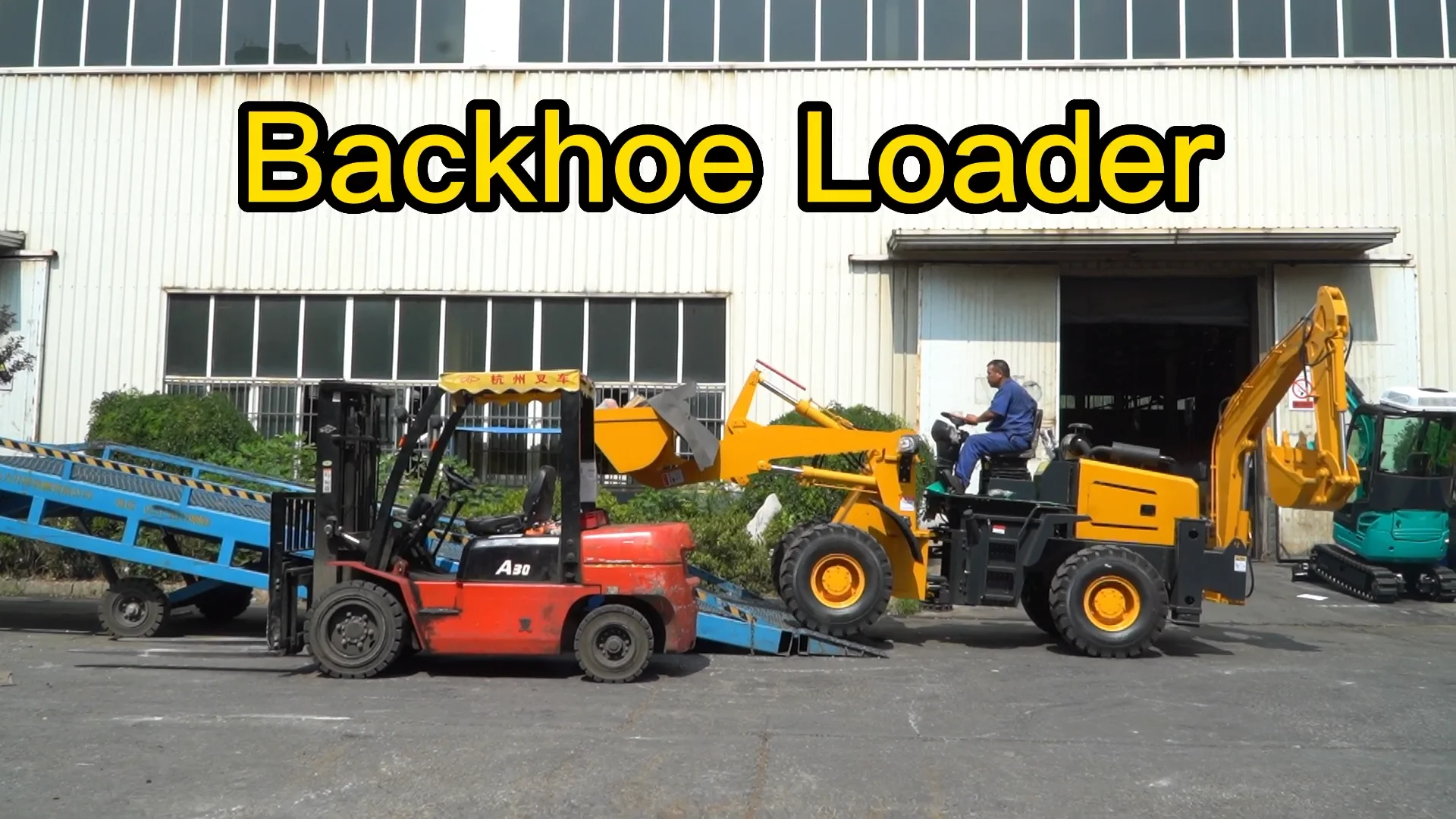 Backhoe Loaders Diesel Mini Retroexcavadora 4x4 Backhoe Loader And ...
