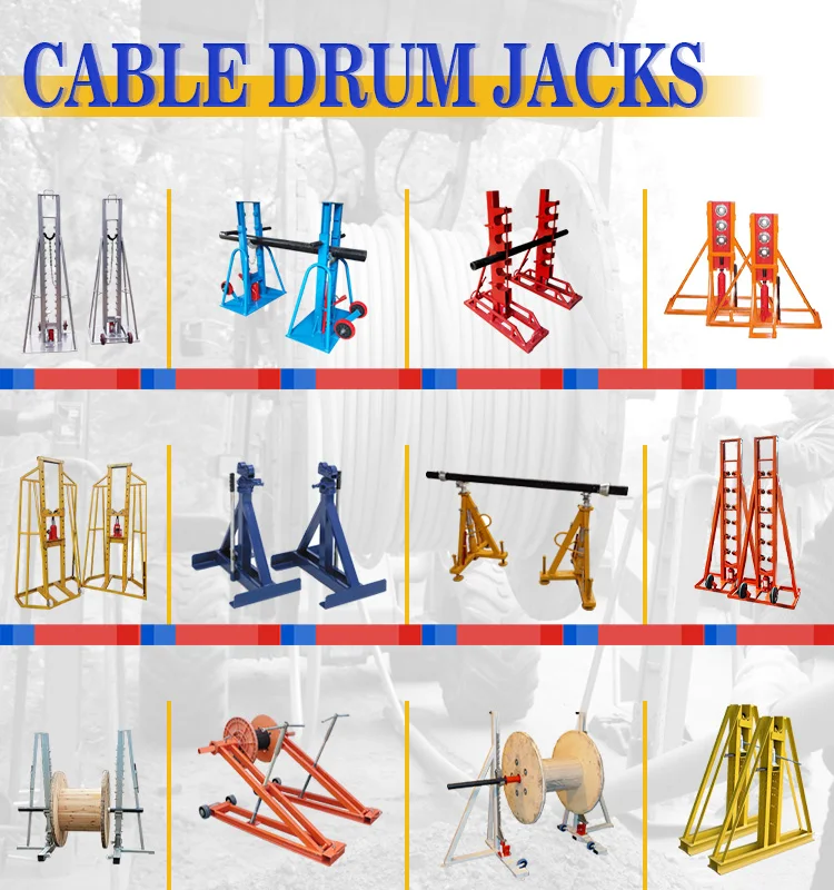 Hydraulic Cable Drum Jacks Are Designed To Raise A Drum Of Power Cable ...