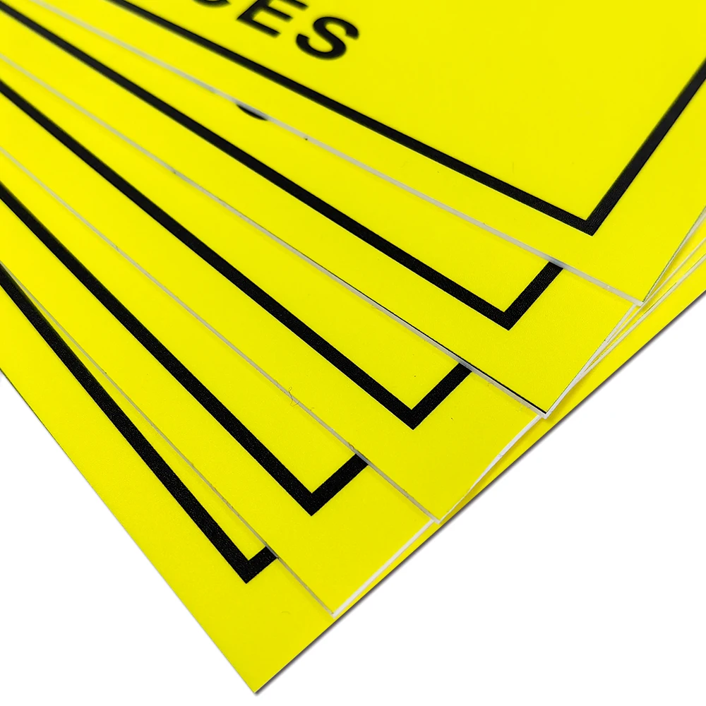 ALLESD Antistatic English Notice Board Warning Signs
