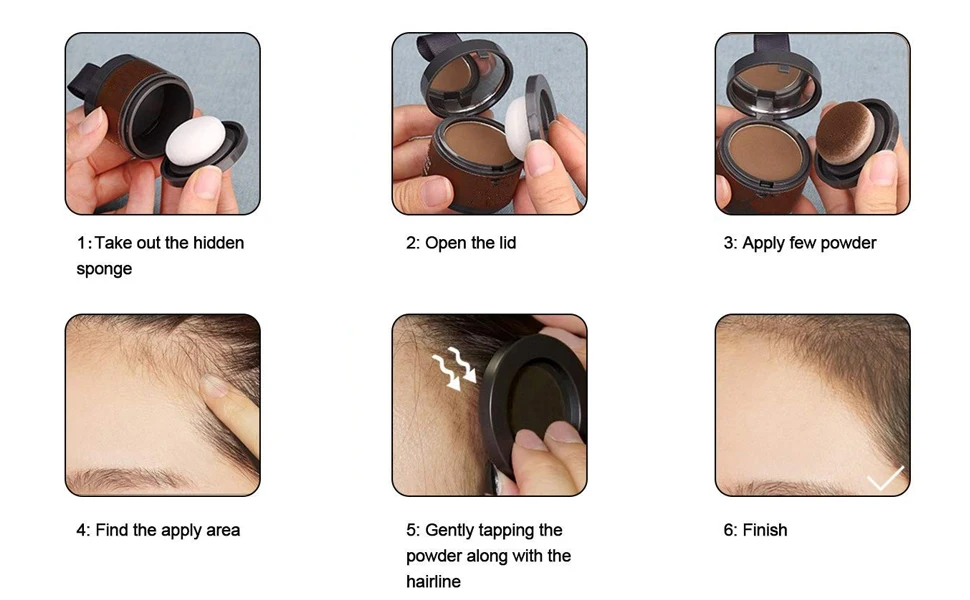 Hairline Powder - Instant Water Resistant Hair Concealer