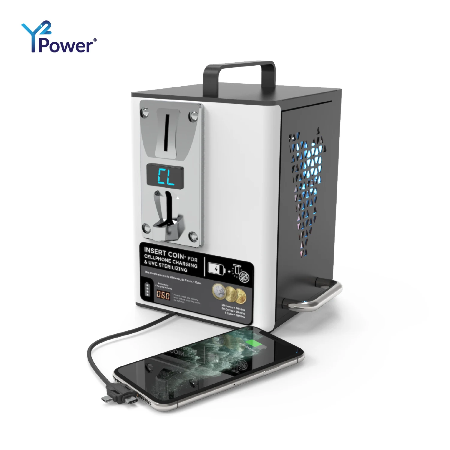 YOO 30,000mAh Coin Operated Mobile Power Bank Charger Station for Cafes ...
