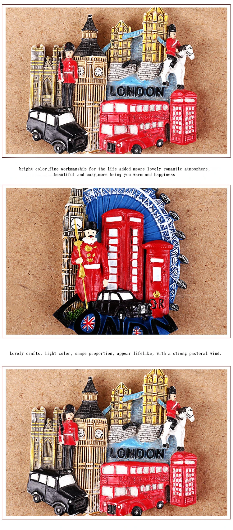 Custom Promotional 3D Polyresin Fridge Magnets Wholesale