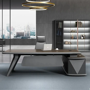 Luxury Boss Executive Office Table Modern Corner Office Wooden Desk ...
