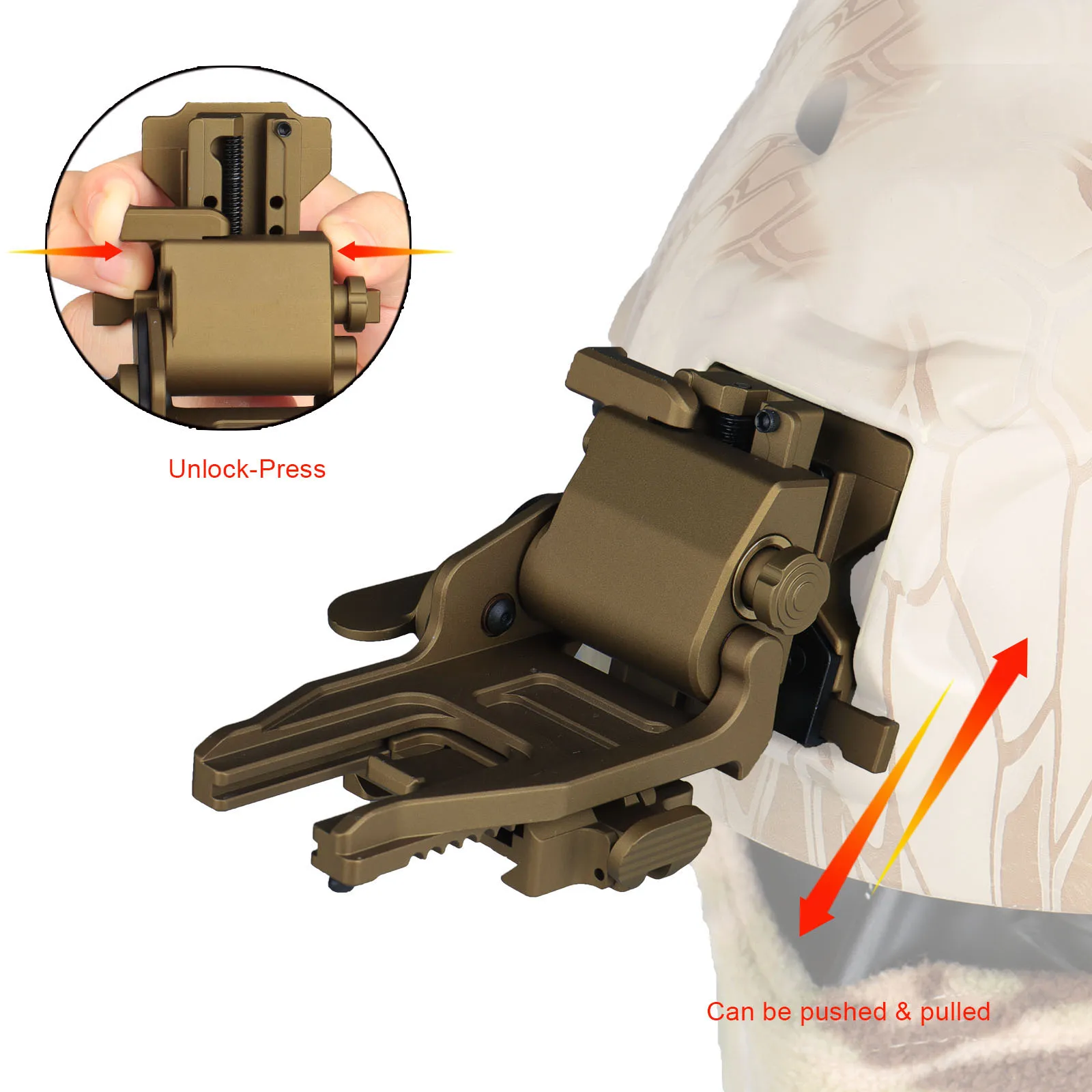 Metal NVG Mount Bracket Holder for PVS18 PVS14 Night Vision Mount ...