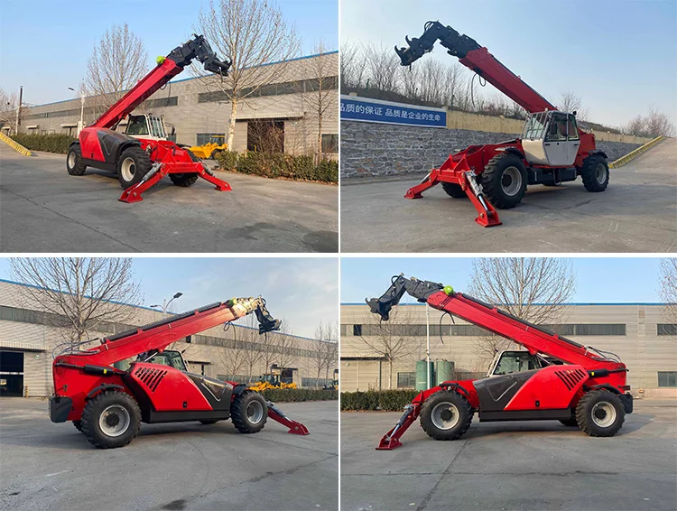 Dock Container Cargo Handling Off-road Telescopic Boom Forklift Lift 6 ...