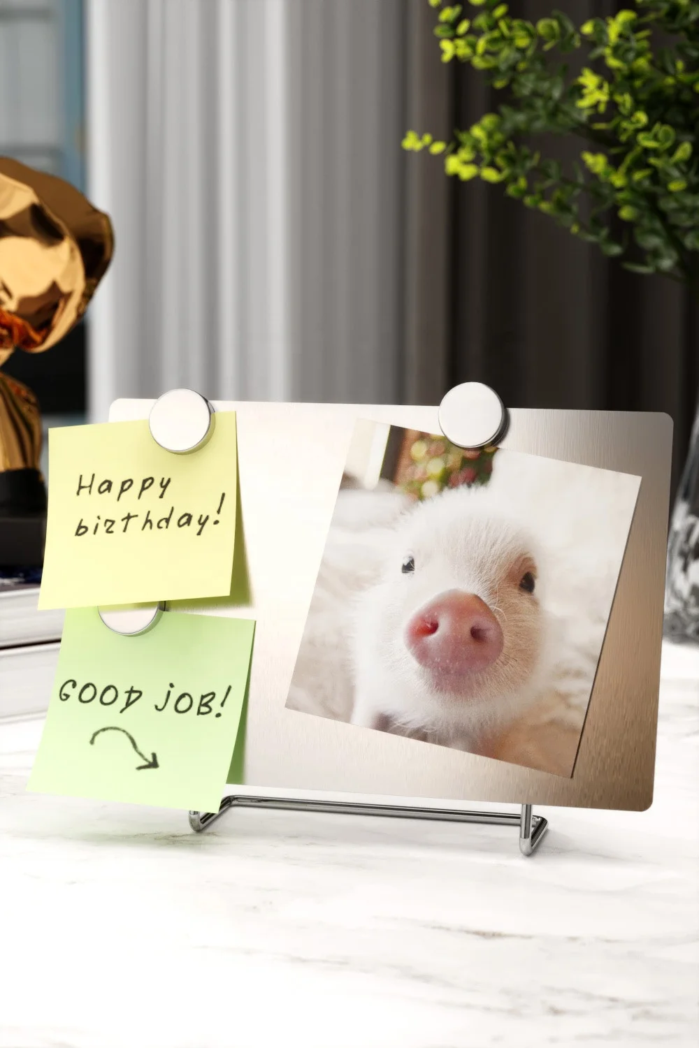 Magnetic Bulletin Board with Stand - Perfect for Display