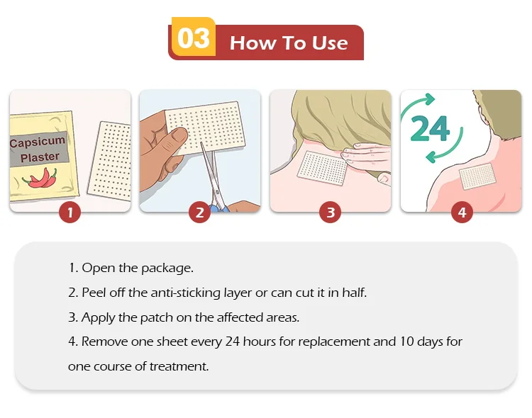 Healthcare Supply OEM Hot Chili Brand Arthralgia Knee Heat Pain Patch ...