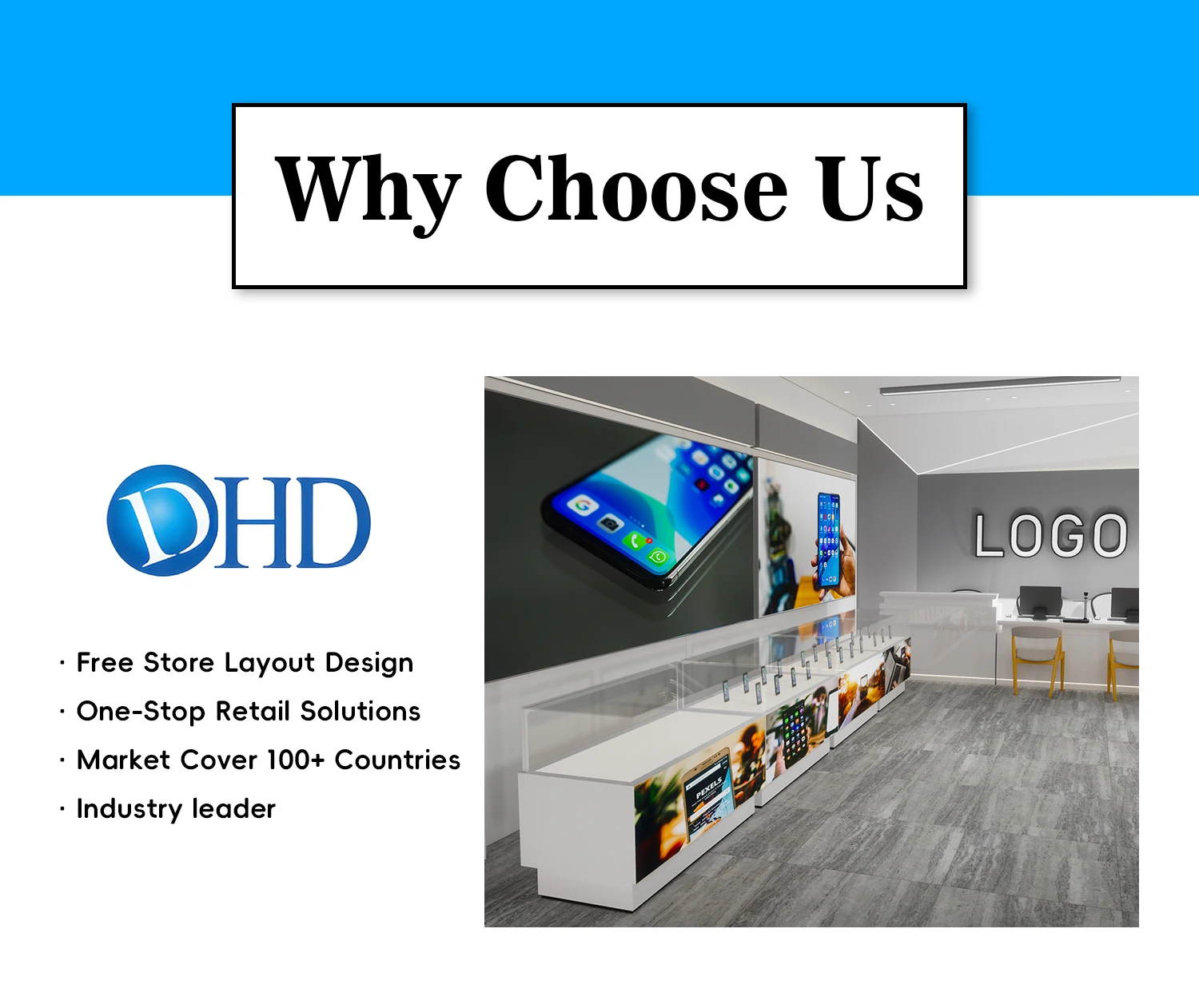 Customized Mobile Phone Display Shelves Cell Phone Accessories Display ...