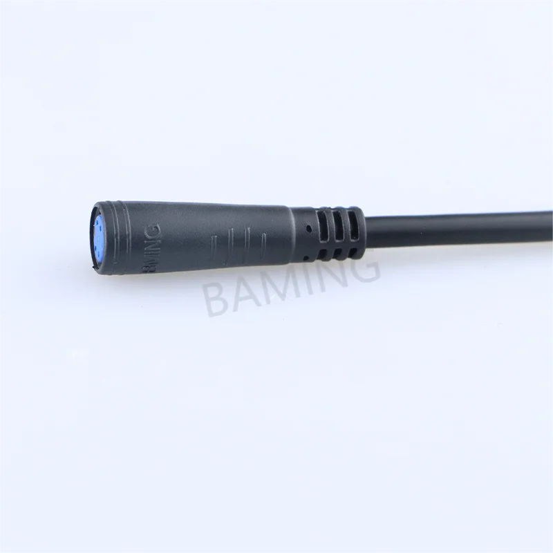 M8 Female E-bike Waterproof Connectors Plug 2 3 4 5 6 Pin 300mm Od: 3.5 ...