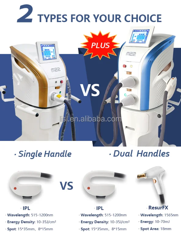 High Performance Beauty Salon M22 Ipl Hair Removal Opt Skin Rejuvenation Machine Non-invasive ...