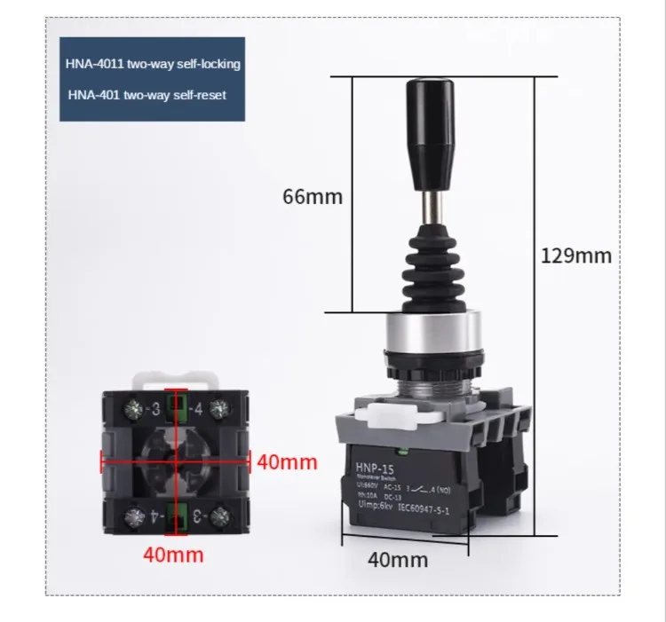 22/30mm 4direction Spring Return Toggle Switch Master Joystick Rocker ...