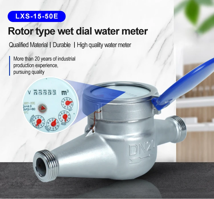 Dn20 SS304 Stainless Steel Water Meters - Reliable & Durable
