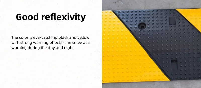 High Strength Driveway Rubber Speed Bumps Install Deceleration Strip ...