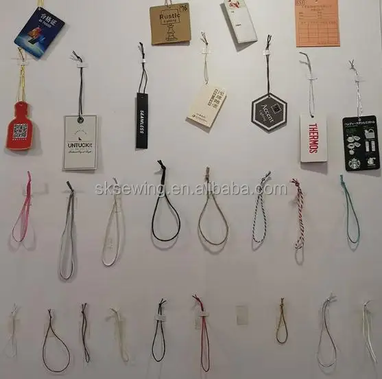 Fully Automatic Hang Tag String Machine Hang Tag Threading Machine for Clothes HangTag Knot ...