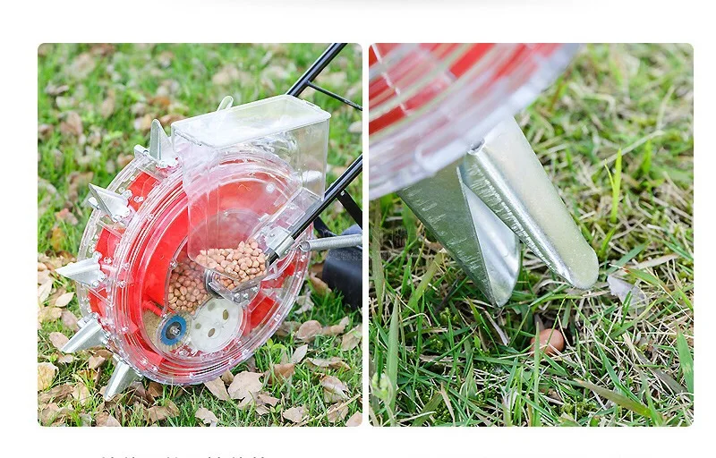 Hand Push Seeder Double Barrel Seeder Machine Vegetable Seeder - Buy ...