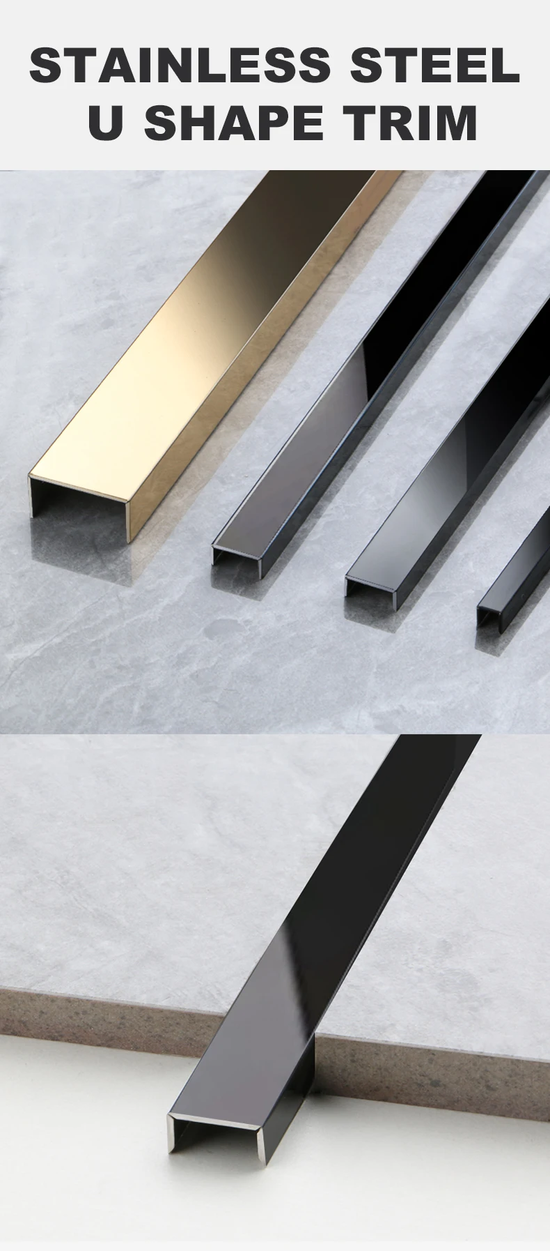 Stainless Steel U Profile Stainless Steel Trim Profiles Metal U Shape ...