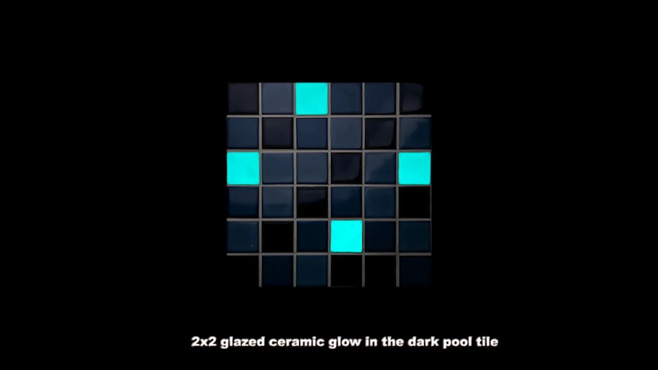 Bluwhale Tile Wholesale 2x2 Blue Luminous Fluorescent Swimming Pool ...