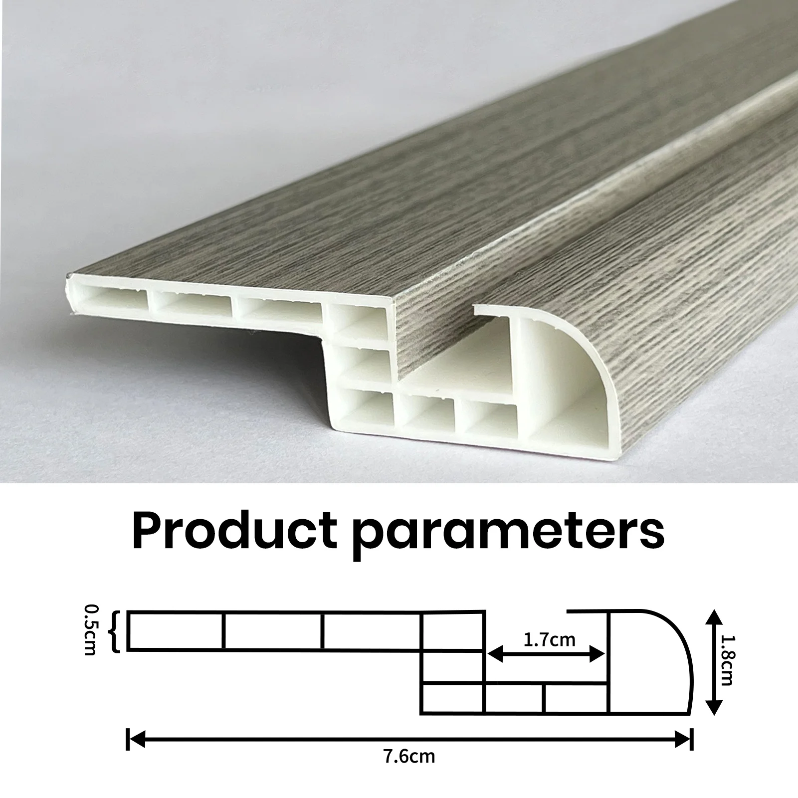 Hot Sale LED PVC Skirting Wire Hotel Villa Light Strip Skirting Board ...